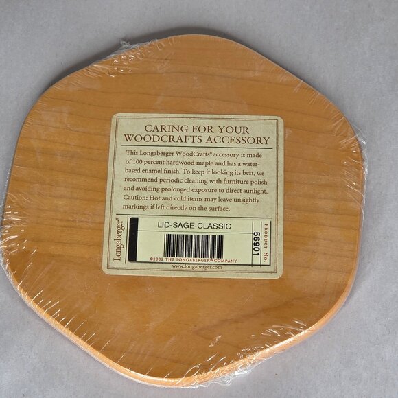 Longaberger | Accents | New Longaberger Sage Classic Basket Lid Only ...